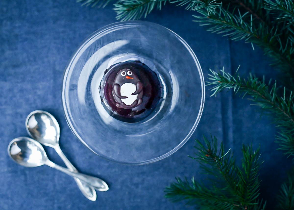 Individual Trio of Chocolate "entremet" Dome Dessert Maxwell's Desserts