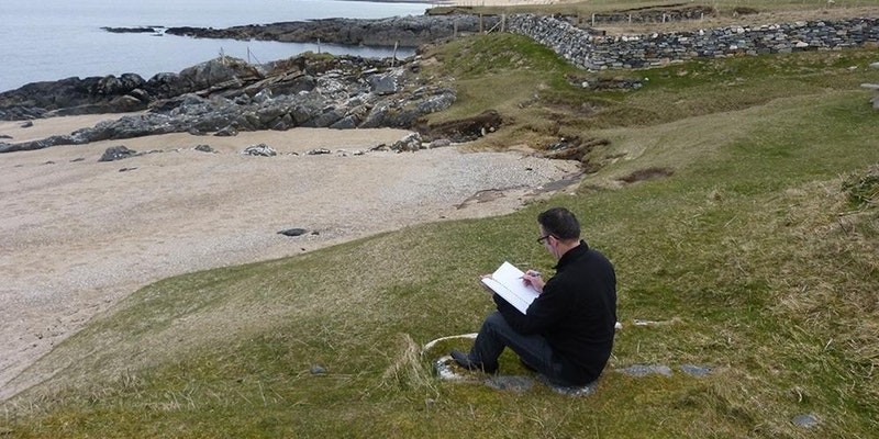 Acrylic Buildings Art Class