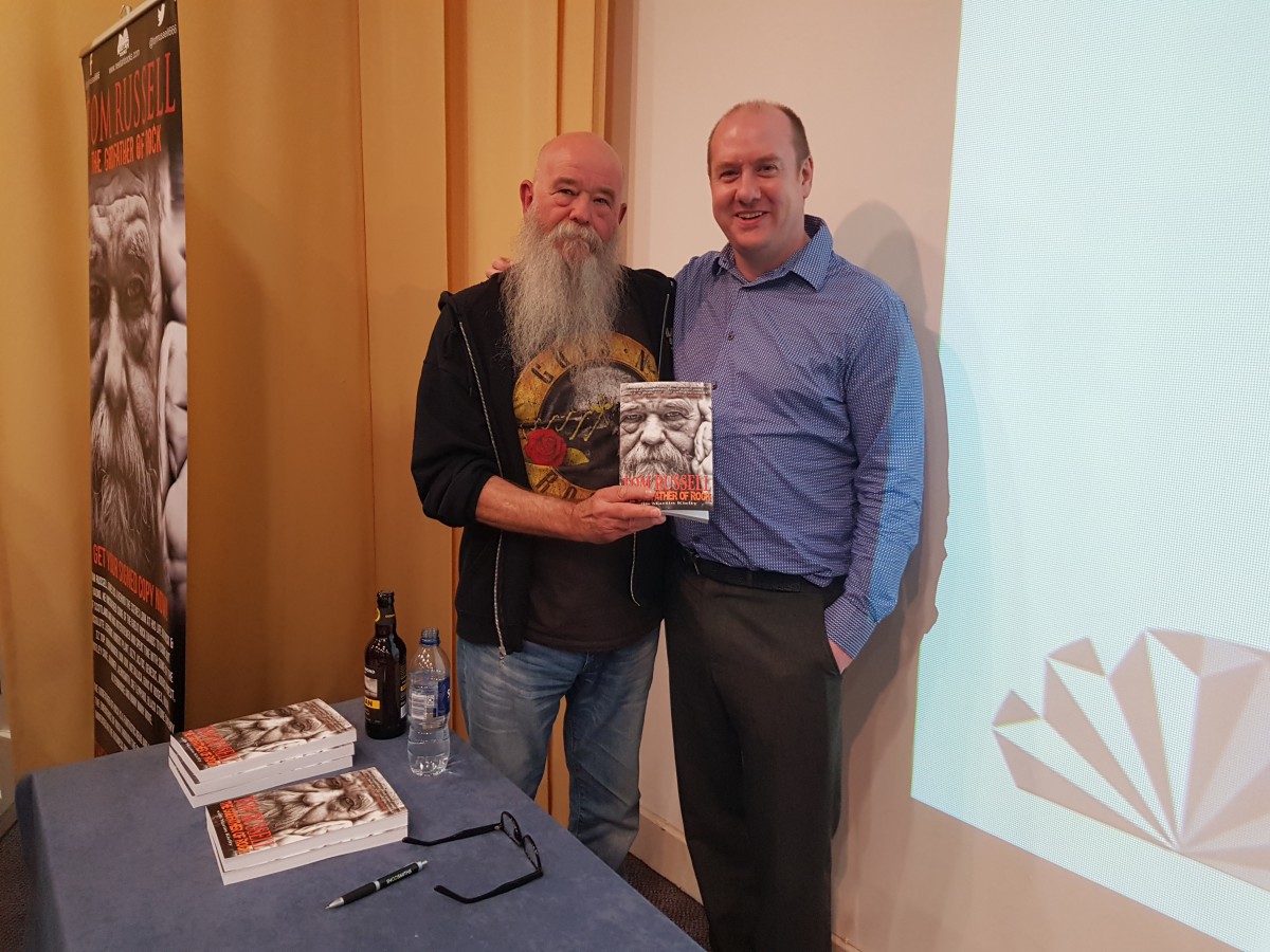 Rock DJ Tom Russell came to A.K. Bell Library with fascinating tales of ...